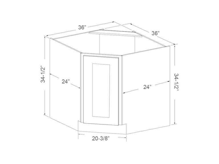 Lazy Susan Diagonal Door - Kitchen Liquidators